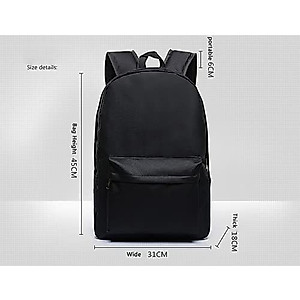 Unisex Children Backpack Travel 3d Prints Casual Sports School Bag Boy And Girl Backpacks Black, One Size