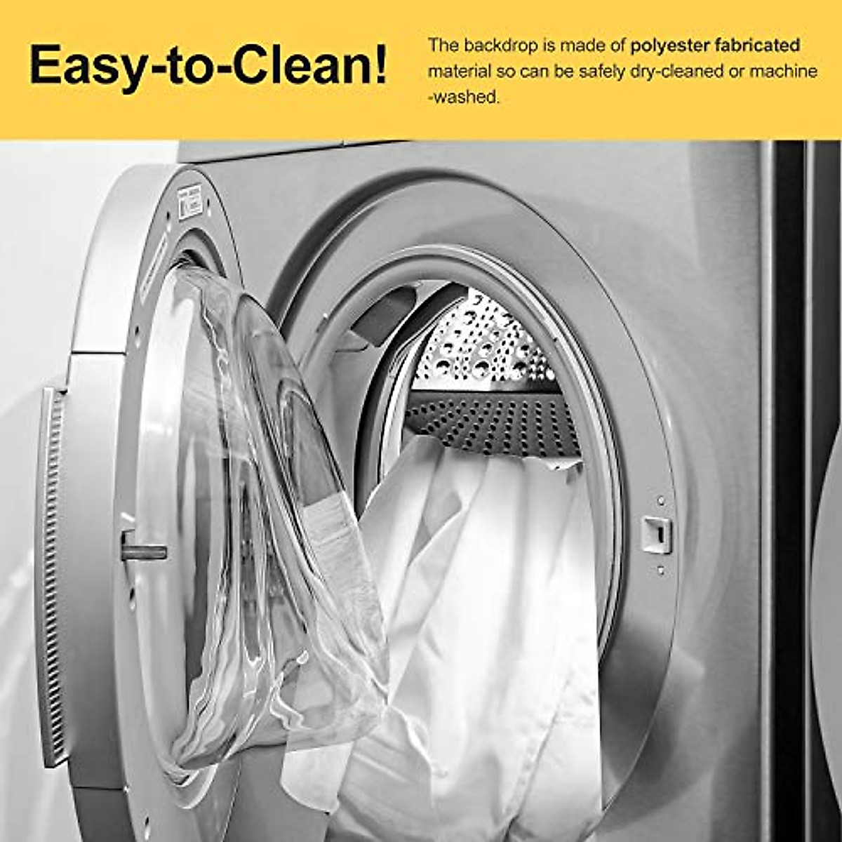 Julius Studio 10 ft. x 20 ft. Large Heavy Duty White Backdrop, Pure White Seamless Background, A+ Grade High Density > Standard, Synthetic Long Life Screen Fabric for Photo Video Studio, JSAG198