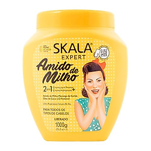 SKALA - Linha Expert - Creme de Tratamento 2 em 1 Amido de Milho 1 Kg - (Expert Collection - Corn Starch 2 in 1 Treatment Cream Net 33.81 Oz)