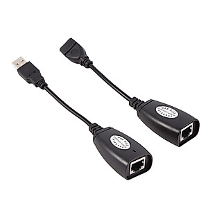 USB to RJ45 Adapter,USB 2.0 to RJ45 Ethernet Extension Extender Network Adapter Cable Wired LAN Ideal for Use with USB Cameras, Printers, Web Cameras, Keyboard, Extensions