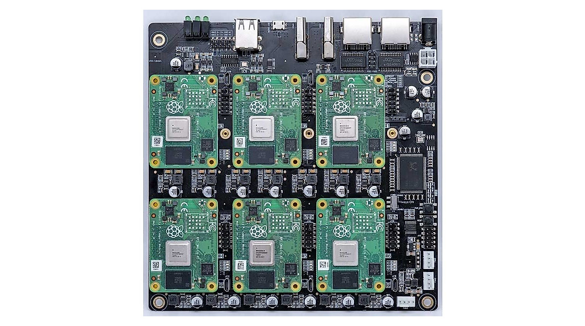 DeskPi Super6C: Raspberry Pi Cluster Mini-ITX Board