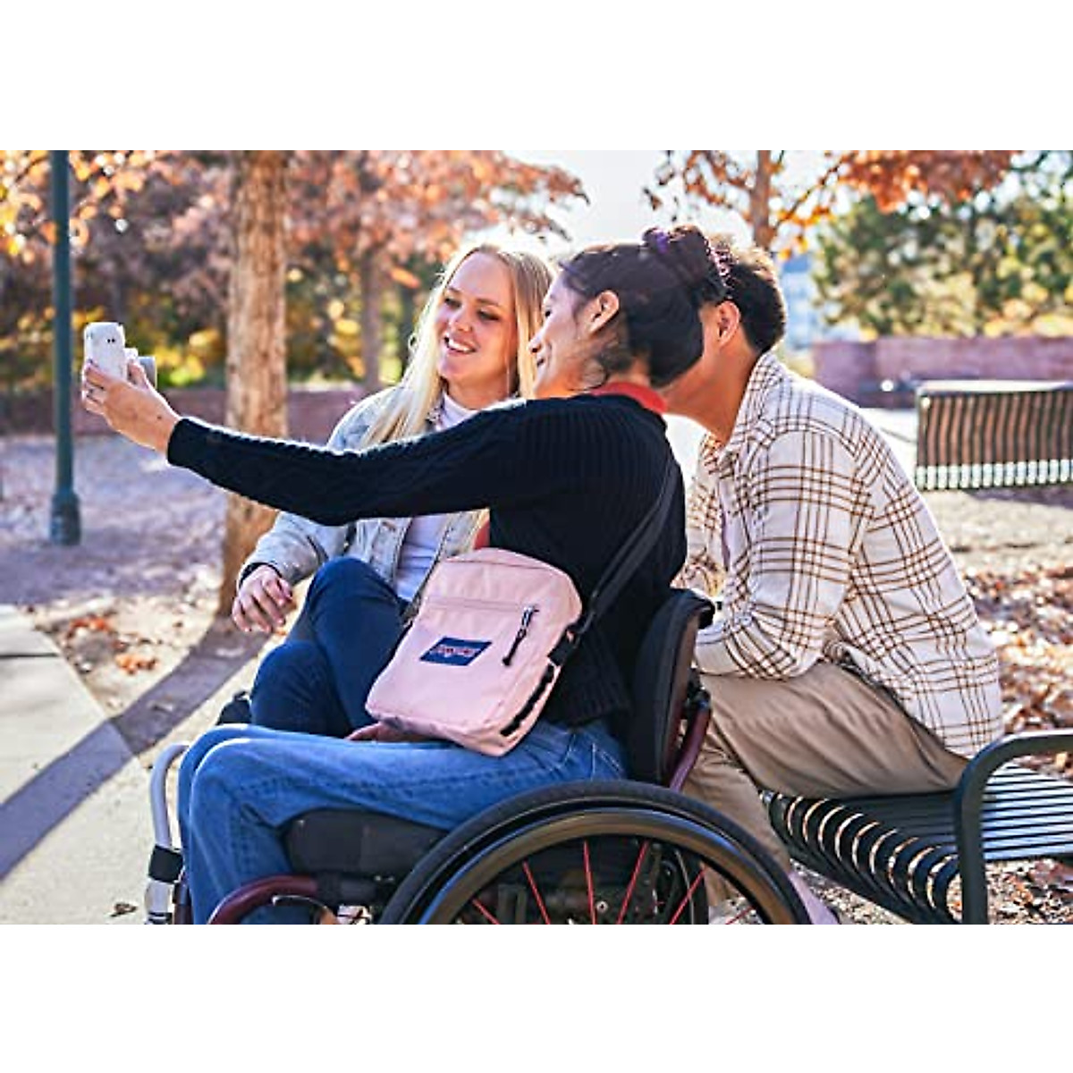 JanSport Central Adaptive Accessory Bag, Red/Multi Hippie Days, 6L