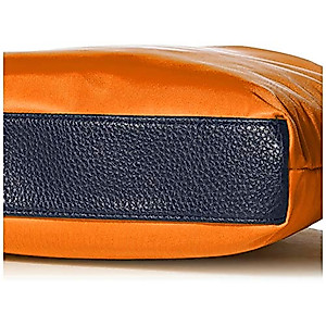 Nautica womens Diver Nylon Small Crossbody Bag Purse With Adjustable Shoulder Straps Cross Body, Seaport Sunset (Orange), One Size US