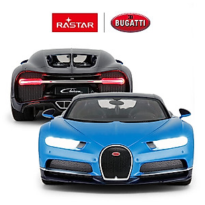 RASTAR RC Bugatti Chiron Remote Control Car, 1/14 Bugatti Chiron RC Car - Blue