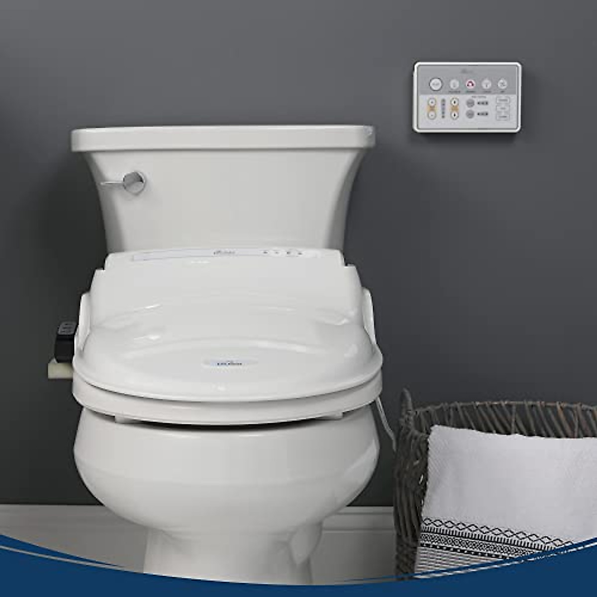 Bio Bidet by Bemis BB-1000W Supreme Warm Water Bidet Toilet Seat, Elongated, White