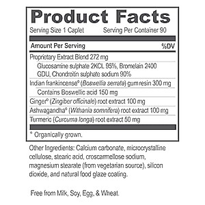 Ayush Pet Boswelya Plus, Joint and Muscle Support for Pets, Ayurvedic Pet Supplement with Boswellia, Ginger, and Bromelain, Large or Small Animals, 90 Vegetarian Caplets