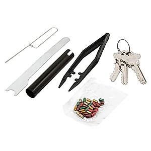Prime-Line E 2402 Re-Keying Kit – Re-Key a Lock Kit with Pre-Cut Keys for Rekeying all your Locks to One Key, For Schlage Brand Locks, Type “C” 5-Pin Style Locks