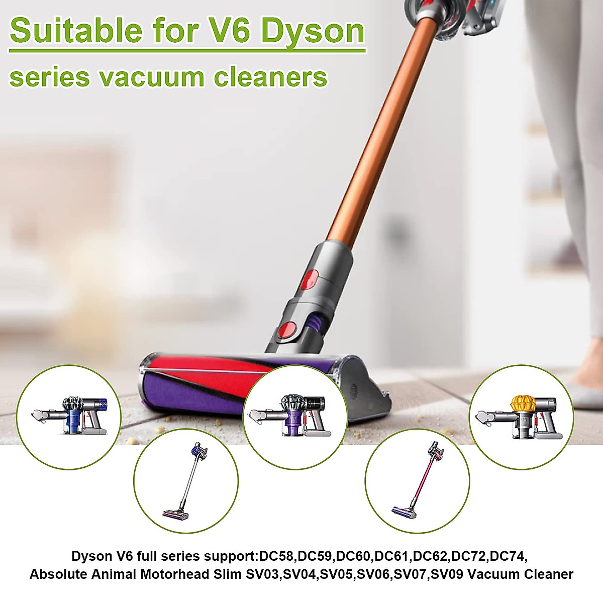 UNIKI V6 Adapter for Dyson V6 Battery，Work for Ryobi 18V Lithium Battery Convert to Dyson V6 DC58 DC59 DC61 DC62 SV04 SV09 Battery V6 Absolute/Motohead/Animal+Fluffy/Mattress/Vacuum