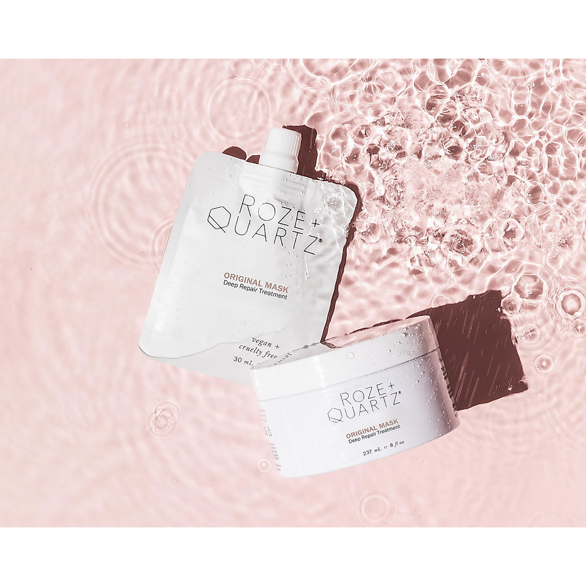 Roze + Quartz® Original Hair Mask • Deep Conditioning Hair Treatment for Dry Damaged Hair (8 Fl Oz)