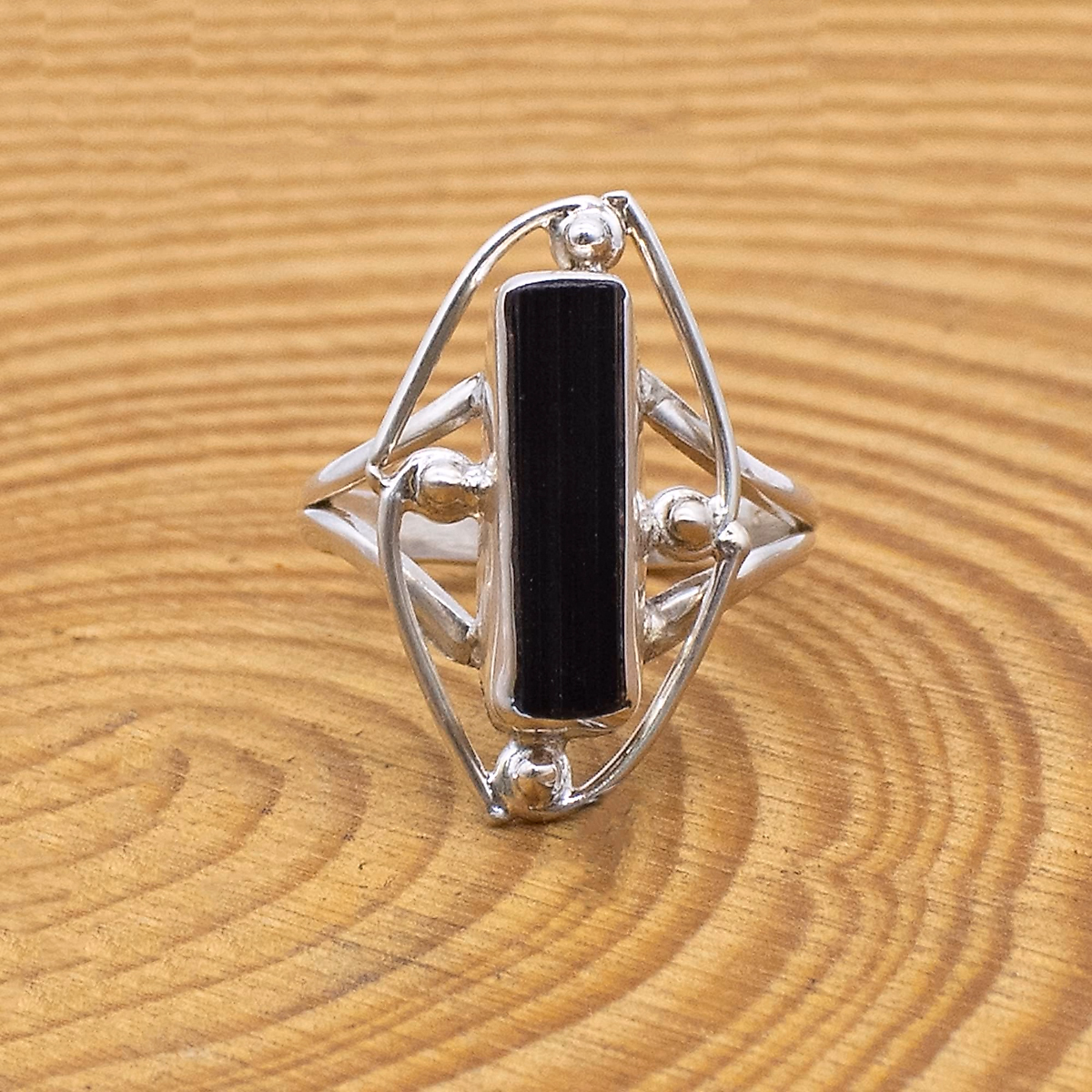 Natural Herkimer & Moldavite Gemstone Ring, 925 Sterling Silver Ring, Raw Moldavite Ring, Handmade Ring, Birthstone Ring, Statement Ring, Gift for Mom, Rough Gemstone Ring, Bridal Ring (6)
