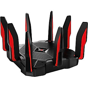 TP-Link AC5400 Tri Band WiFi Gaming Router(Archer C5400X) – MU-MIMO Wireless Router, 1.8GHz Quad-Core 64-bit CPU, Game First Priority, Link Aggregation, 16GB Storage, Airtime Fairness