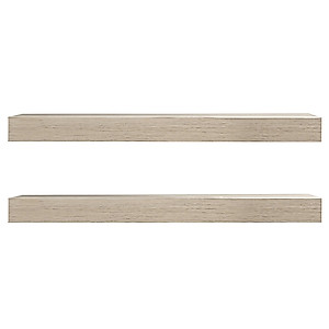Westminster Décor Wall Mounted Floating Shelves - 2 Pack - Wall-Mounted Shelf Set - Home or Office - Easy Install 16.5” Wooden Shelving - Display or Storage