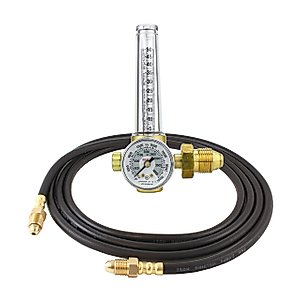 VICTOR Flowmeter Regulator for Argon, Argon/CO2 and Helium. For TIG and MIG Welders, Model: GRF400-581 with 10 Feet Hose