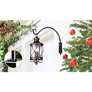 AJART Bird Feeder Hangers Outdoor: 16-Inch Swivel Hanging Plant Bracket for Indoor Wall Mount - Swivel Plant Hook for Flower Basket