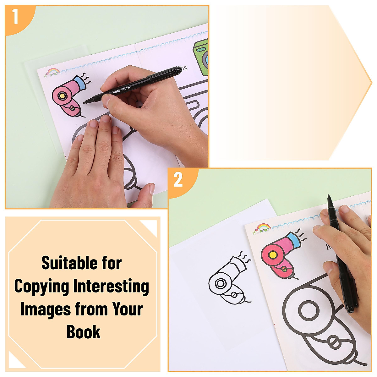 Mr. Pen- Bible Highlighter Tape and Note Set - 331pc Transparent Sticky Index Tabs with Book Highlighter Strips