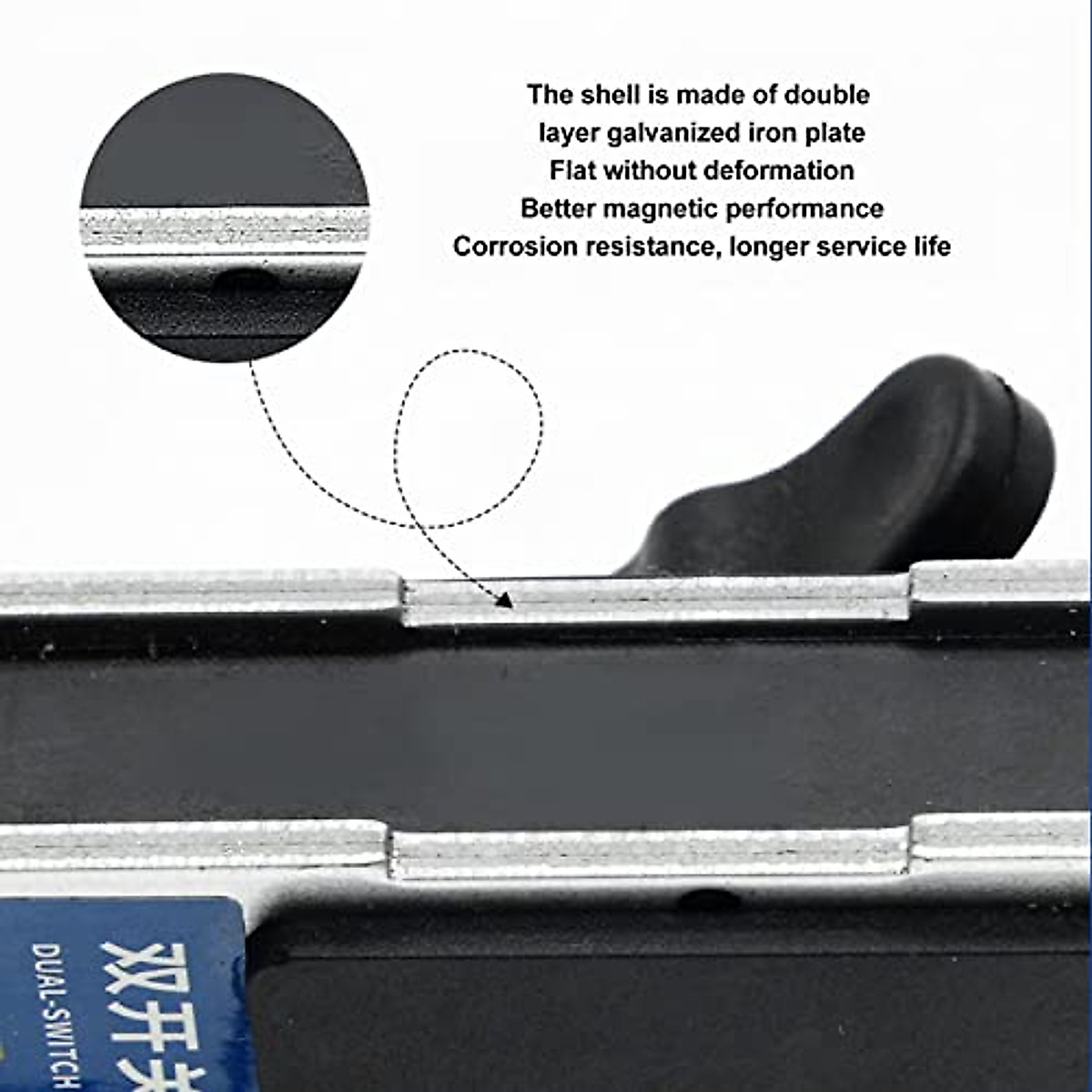 2Pcs Dual Switch Welding Holder 50KG Strong Fixed Angle Soldering Locator Clamp Fixture for Steel Iron Plate