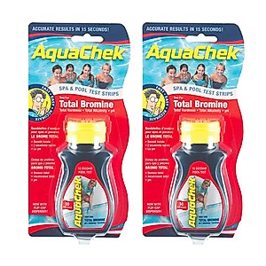 AquaChek 521253-02 Red Total Bromine Test Strips for Swimming Pools, 50-Count, 2-Pack