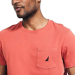 Nautica Men's Performance Pocket T-Shirt, Cayenne, X-Large