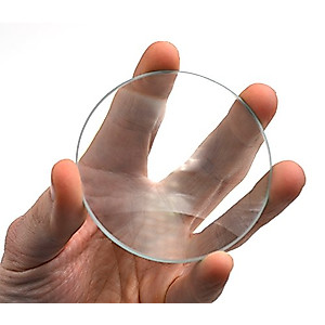 Double Convex Lens, 250mm Focal Length, 3" (75mm) Diameter - Spherical, Optically Worked Glass Lens - Ground Edges, Polished - Great for Physics Classrooms - Eisco Labs