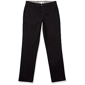 Amazon Essentials Men's Athletic-Fit Casual Stretch Chino Pant (Available in Big & Tall), Black, 38W x 32L