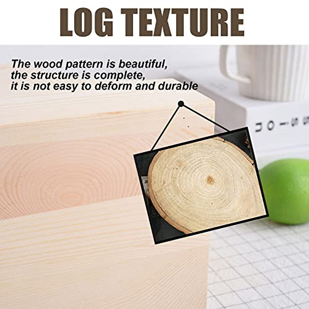 kathson Wood Chinchilla House Natural Handcrafted Guinea Pig Hideout Small Animals Hut with Window and Wooden Climbing Platform x 4 for Guinea Pigs Chinchilla Squirrel Hedgehog