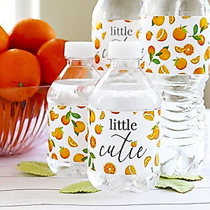 Little Cutie Baby Shower Water Bottle Labels, 24 Count