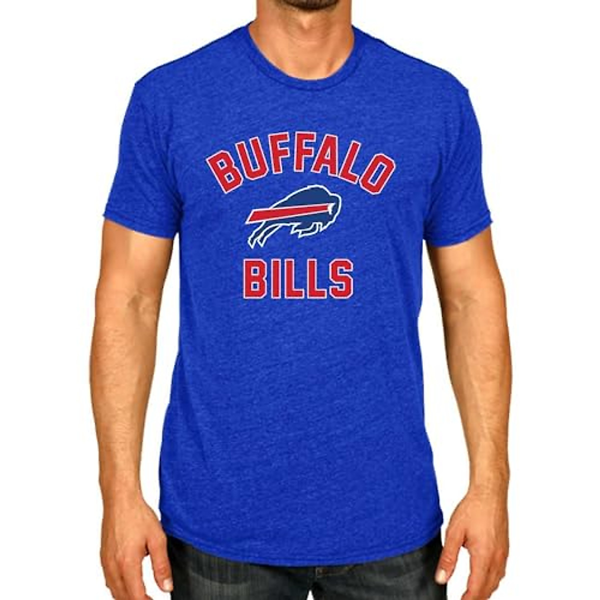 Team Fan Apparel NFL Adult Gameday T-Shirt - Cotton Blend - Tagless - Semi-Fitted - Unleash Your Team Spirit During Game Day (Buffalo Bills - Royal, Adult X-Large)