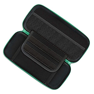 Carry Case for Nintendo Switch Lite ,Travel Case, Animal Crossing ,Accessories Pouch,Green