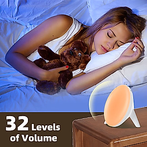 Magicteam Sound Machine 25 Soothing Sounds with Adjustable Night Light for Sleeping and White Noise Machine with Continuous or Timer Sleep Machine for Home Nursery Office