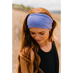 Maven Thread Dentist, 4 inch Workout Headbands for Women, Non Slip Sweatbands for Women, Sports Running Headband for Exercise, Gym Hairband Athletic Workouts and Yoga, 2 Pack