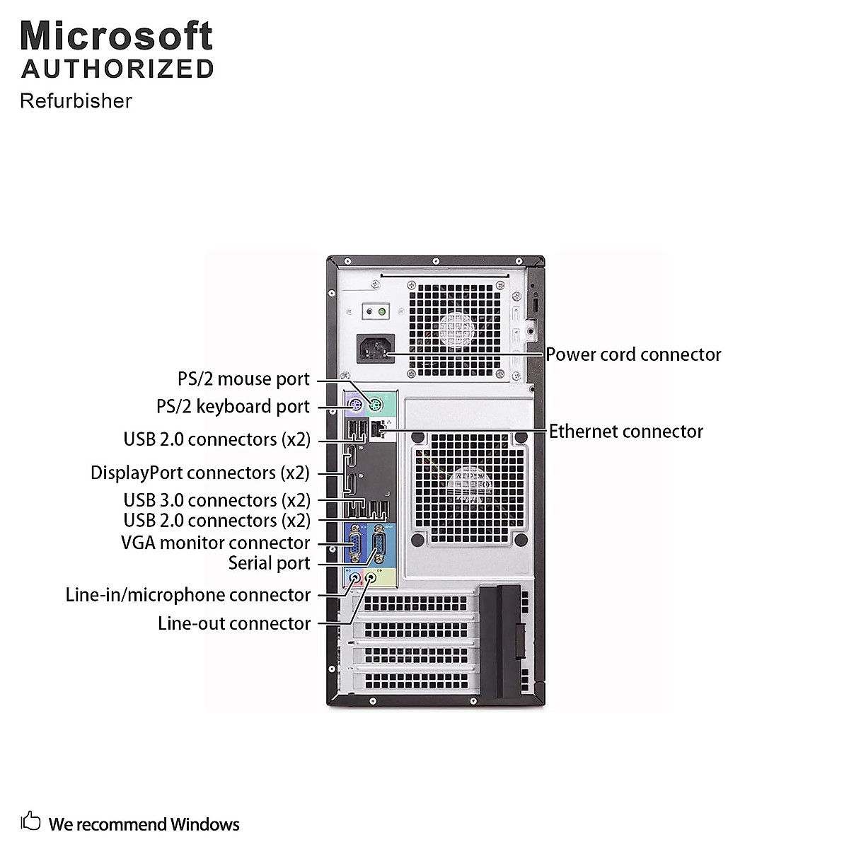 DELL Precision T1700 Tower Workstation Intel i7 i7-4770 3.40 G,16G,512G SSD+3T,Radeon HD 4650 1G VC,DVD,WiFi,HDMI,DP Port,VGA,BT 4.0,W10P64 (Renewed)-Support-English/Spanish']