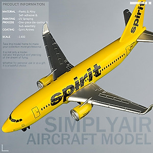 SimplyAir 1/400 Spirit Airplane Model Kits Plastic Airplane Model for Collection and Display