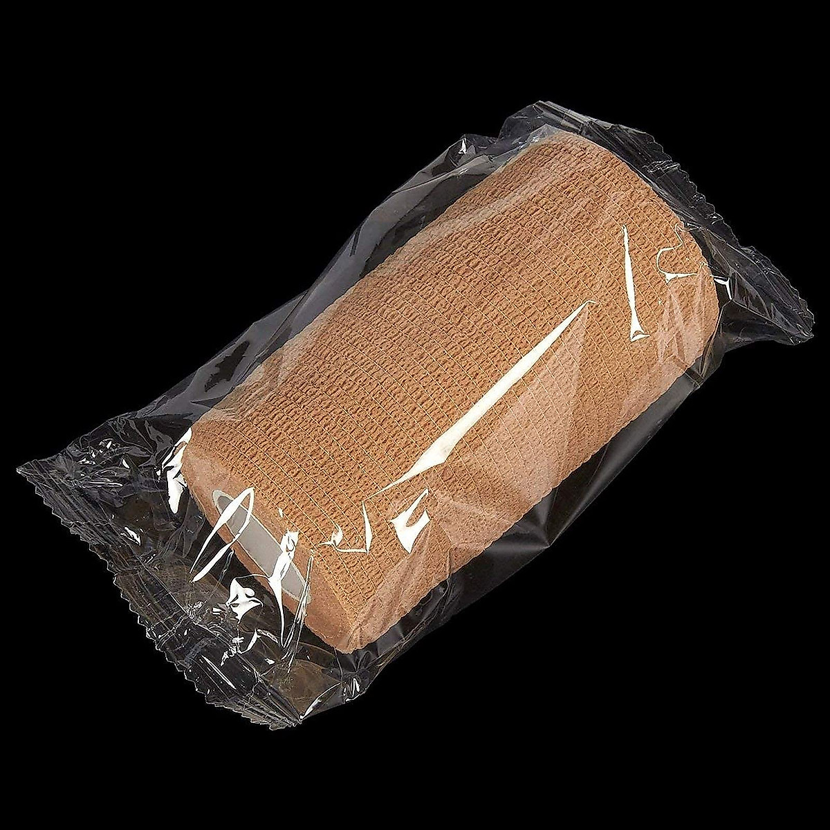 Juvale 6-Rolls Self Adhesive Bandage Wrap, Vet Tape - 4 in x 5 Yds Breathable, Elastic Cohesive Wrap Tape for Wrist, Swelling, Sports, Tattoo (Tan)