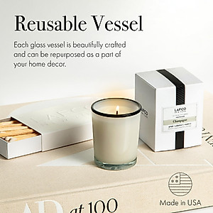 LAFCO New York Votive Candle, Champagne - 1.9 oz - 20-Hour Burn Time - Reusable Glass Vessel - Made in The USA