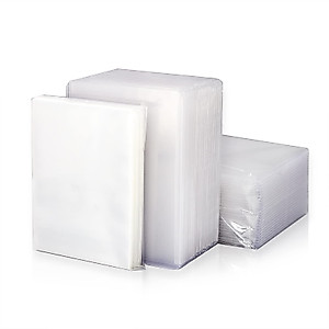 35pt Top Loader for Trading Cards,Baseball Card Protectors Hard Plastic,Sports Cards 50pc Toploader and 50pcs Penny Sleeves(100ct.White)