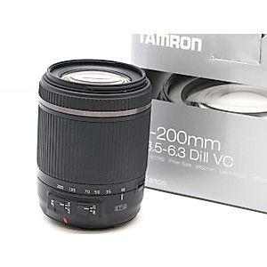 TAMRON high Magnification Zoom Lens 18-200mm F3.5-6.3 DiII VC APS-C Dedicated B018E for Canon - International Version (No Warranty)