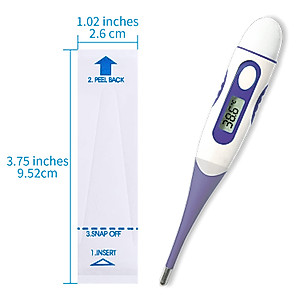 Digital Thermometer Covers Disposable Probe Covers Thermometers Sleeves Covers for Oral Ear Recta Thermometer(100 Pcs) …
