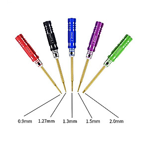Colorful Screw Driver Set Screwdriver Tools Kit HSS Hexagon Screwdriver Wrench Tool 0.9mm 1.27mm 1.3mm 1.5mm 2.0 Screwdriver Kit