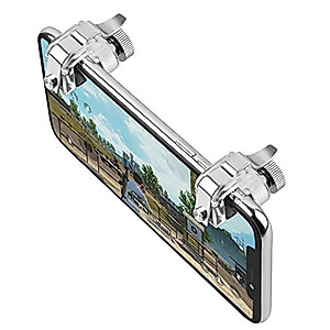 Newseego Mobile Game Controllers, Phone Triggers for Mobile Phone, Shooter Sensitive Controller Joysticks Aim & Fire Trigger Keys for Knives Out/Rules of Survival (1 Pair Mobile Triggers)