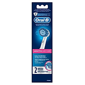 Oral-B Sensitive Gum Care Electric Toothbrush Replacement Brush Heads Refill, 2 Count