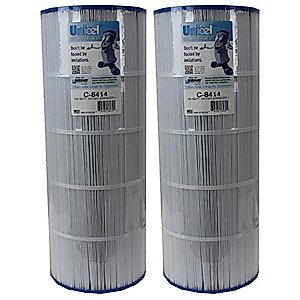 Unicel C-8414 Swimming Pool Replacement Cartridge Filters 150 Sq Ft (2 Pack)