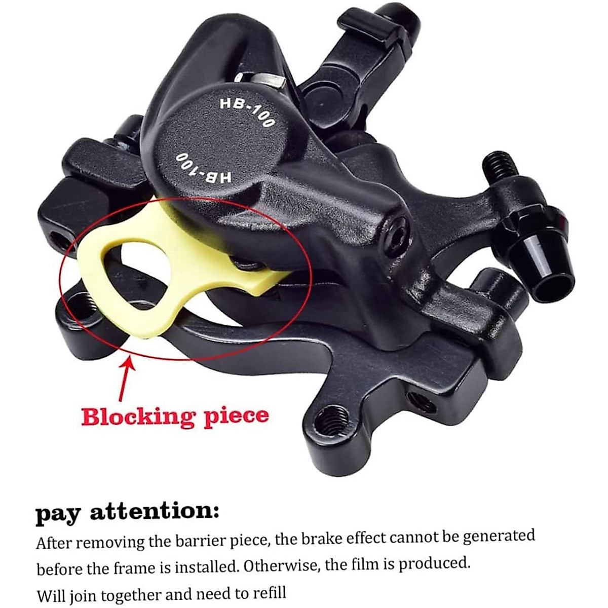 SONAU 1 Pair Front & Rear HB100 MTB Bike Hydraulic Disc Brake Calipers Road Bicycle Line Pulling Brake Clamp