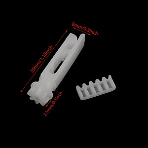 Meprotal Vertical Blind Stem Replacement White Stems for Window Blind Vertical Blinds Curtain Accessories (Pack of 12)