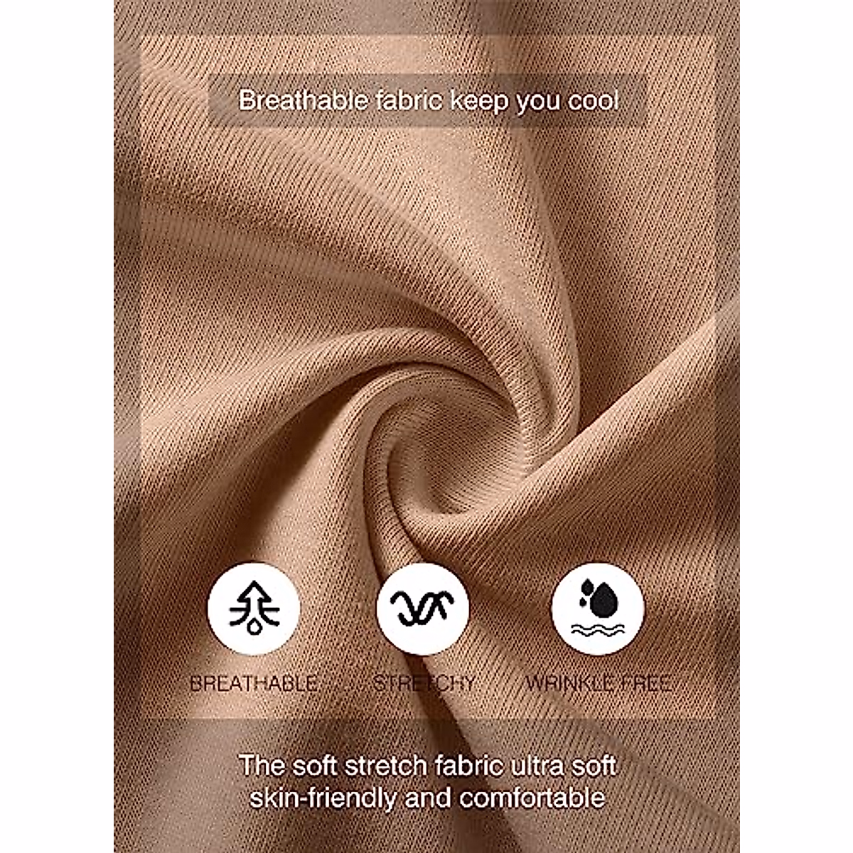 JMIERR Men's 3 Pack Cotton Hipster Hip Hop Longline Crewneck T-Shirt, Short Sleeve T Shirts for Men Pack, US 43(L), Black/Dark Grey/Khaki