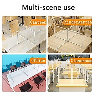 Classroom Desk Dividers for Students，esktop Office Partitions, Schools Desk Partitions， Suitable for Schools Classroom, Restaurants, Offices, Easy to Install (Single 11.8"x17.7") (10PCS)