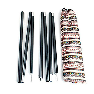 DYNWAVE Portable Carrying Bag for Climbing Sticks Walking Trekking Hiking Poles, Outdoor Camping Backpacking Tent Poles Rods Storage Carrier Pouch Case