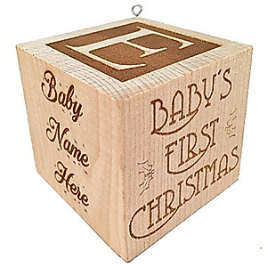 Babies First Christmas Ornament Gift 2024 or Any Year for Boy or Girl