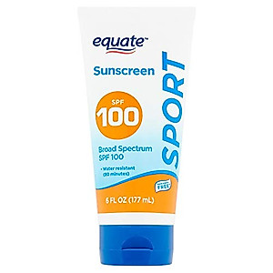 Equate Sport Sunscreen Lotion SPF 100, 6 fl oz