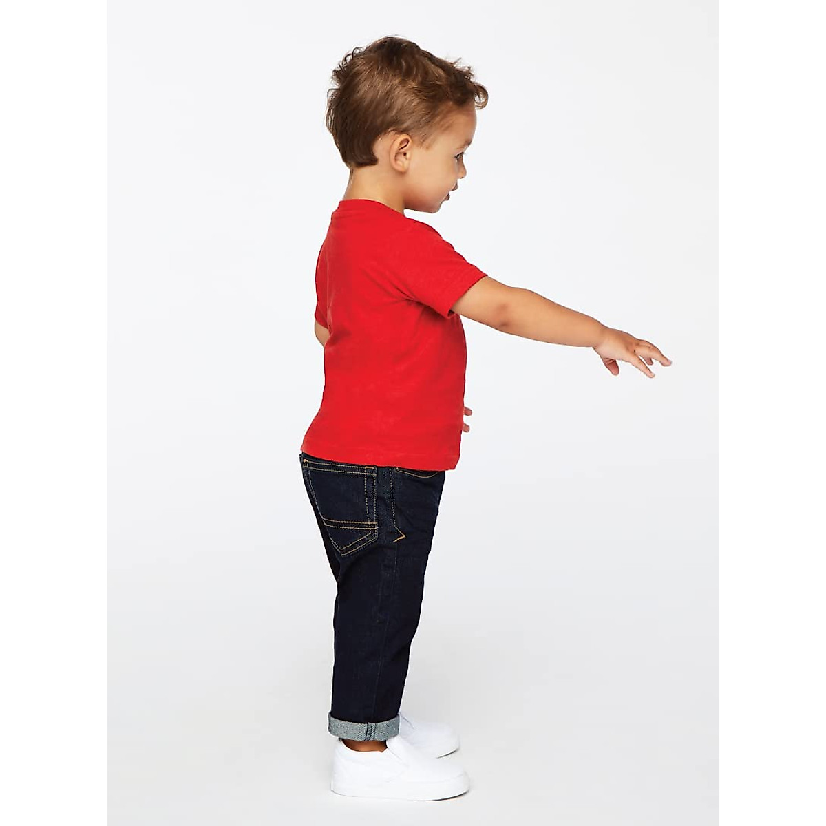 RABBIT SKINS Infant 100% Cotton Jersey Short Sleeve Tee, Orange, 18 Months