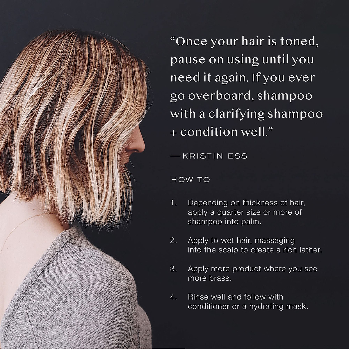 Kristin Ess The One Purple Shampoo and Conditioner Set, 10 fl. oz. each